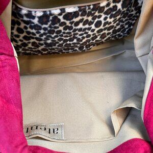 Atenti | Bags | Atenti Betty Doctor Handbag Maroon Velvet On Tan Usa ...